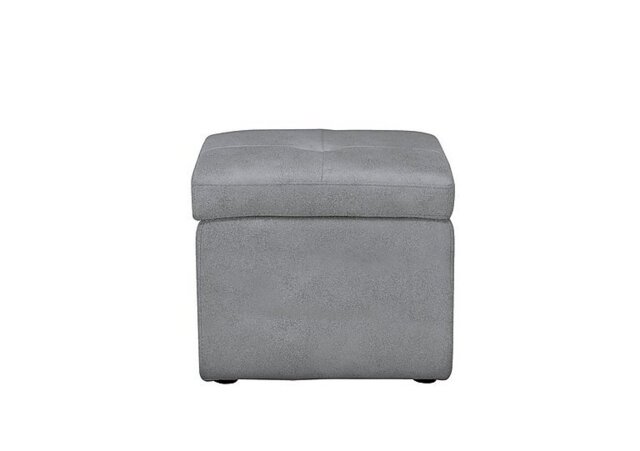Easy Tray Fabric Storage Footstool - Bluish Grey by Furniture Village ...