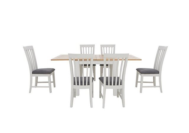 Furnitureland - Hamilton Flip Top Dining Table and 6 Wooden Chairs by ...