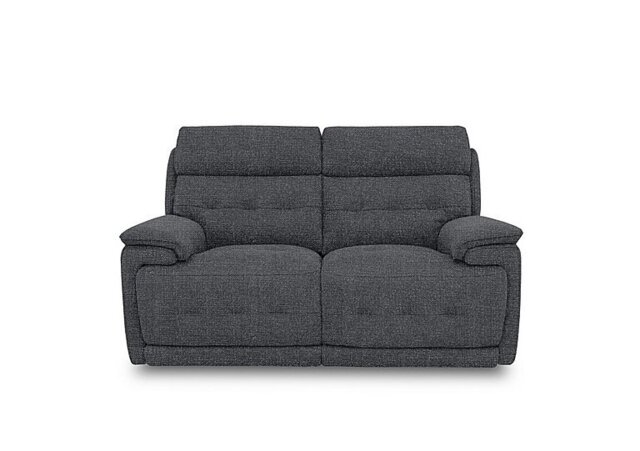 Brescia Fabric 2 Seater Sofa with Power Recliner - Gun Metal by ...