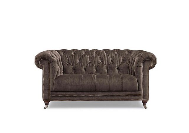 At The Helm - Walter 2 Seater Fabric Chesterfield Sofa - Brindle by ...