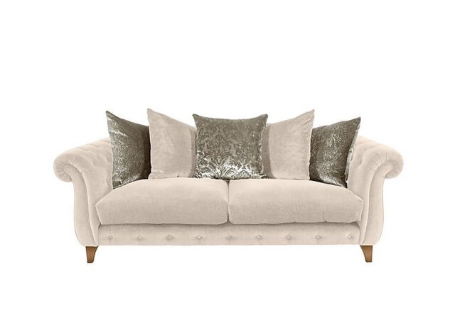 Boutique Palace Fabric 3 Seater Scatter Back Sofa by Furniture Village ...