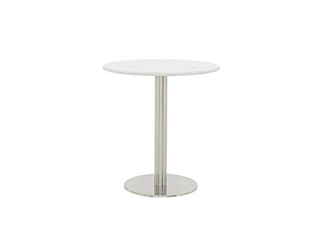 Helsinki Round Dining Table - 80-cm - Bianco Miami Quartz by Furniture ...