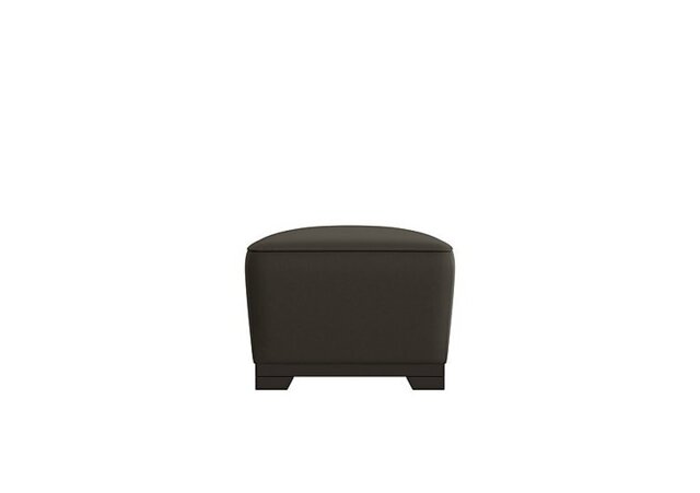 Nicoletti - Ketty Leather D-Shaped Footstool - Torello Chocolate by ...