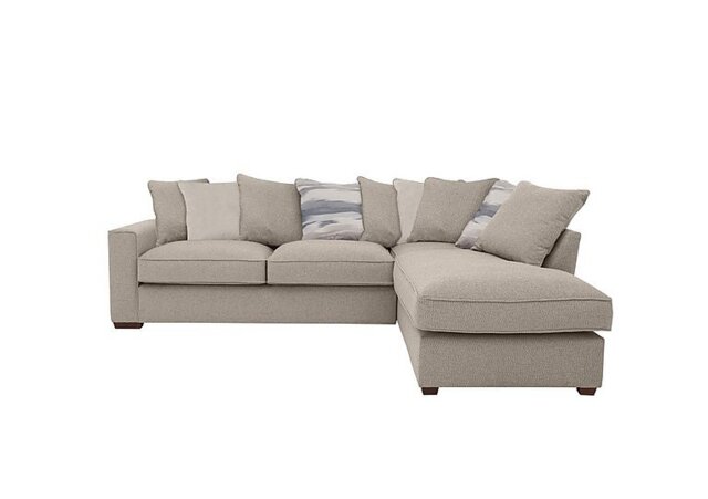 Cory Fabric Right Hand Facing Corner Chaise Scatter Back Sofa - Dallas ...