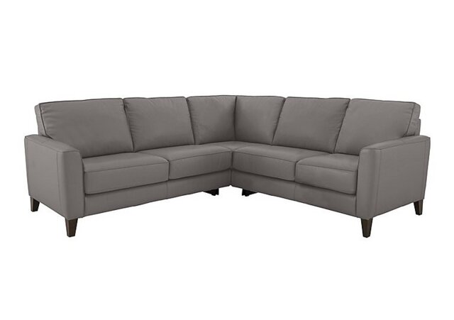 World of Leather - Brondby Large BV Leather Corner Sofa - BV Elephant ...