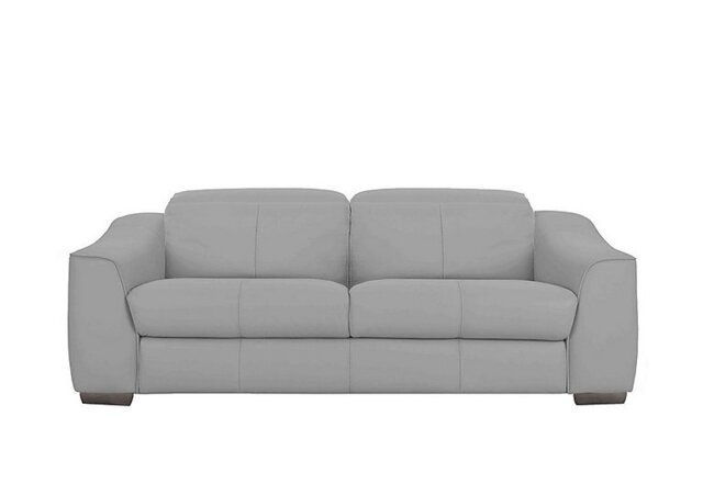 World of Leather - Xavier 3 Seater Leather Sofa - Light Grey by ...