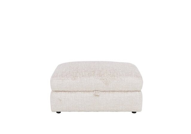 Pandora Large Storage Footstool - Plain Ivory by Furniture Village ...