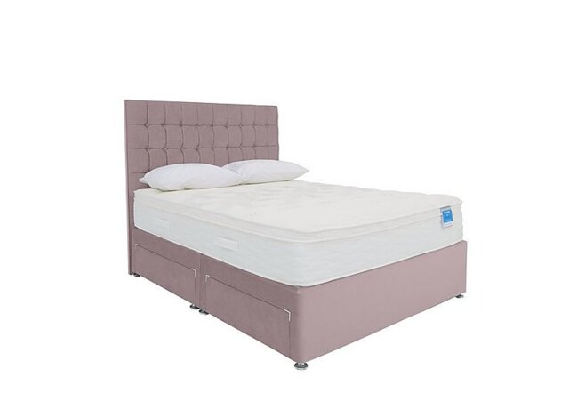 Sleep Story - Memory Hybrid Divan Set with End Drawers - Double - Plush ...