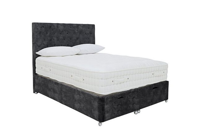 Sleep Story - Natural 4000 End Ottoman Divan Set - Double - Lace Domino ...