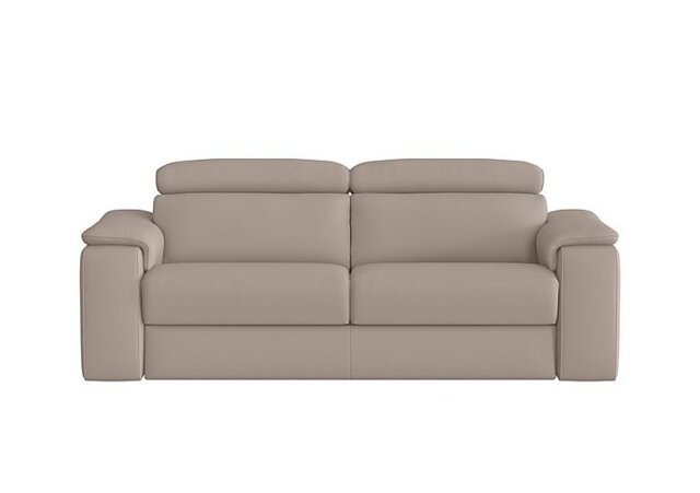 Nicoletti - Davide 3 Seater Leather Sofa - Botero Tortora by Furniture ...