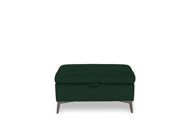 Ezra Fabric Storage Footstool - Bottle Green by Furniture Village ...