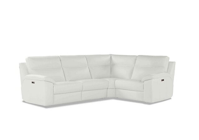 Nicoletti - Pepino Small Leather Right Hand Facing Corner Sofa with ...