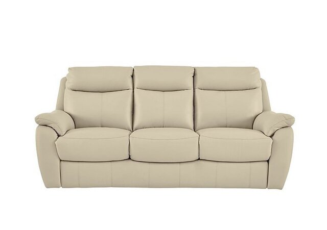 World of Leather - Snug 3 Seater BV Leather Sofa - BV Bisque by ...