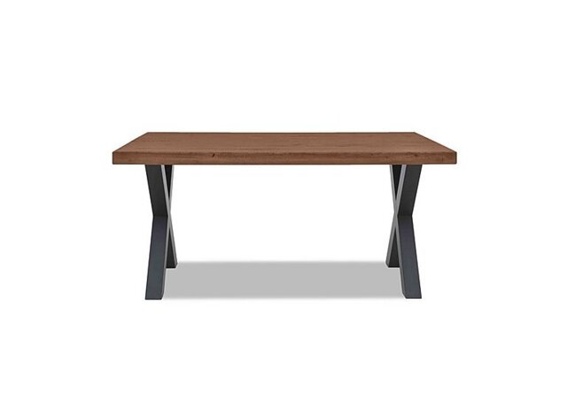 Bodahl - Compact Terra Straight Edge Dining Table with X-Shaped Legs ...