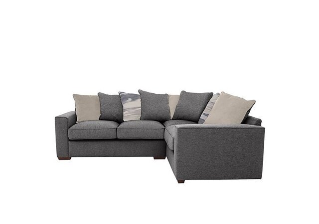 Cory Small Fabric Right Hand Facing Corner Scatter Back Sofa - Dallas ...