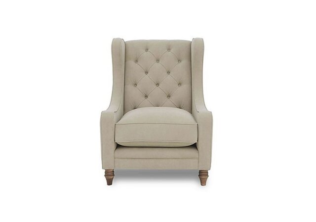 Boutique Collection - Blenheim Wing Chair - Marlborough Wicker with Oak ...
