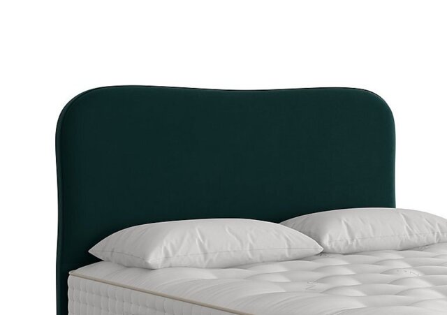 Vispring - Lennox Floor Standing Headboard - Super King - Bottle Green ...