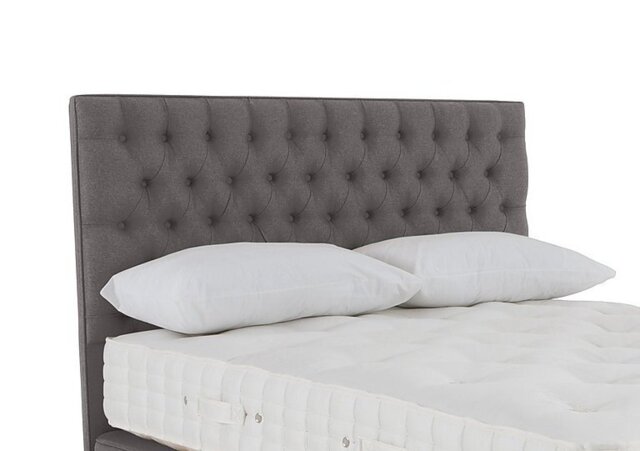 Hypnos - Bespoke Wooburn Floor Standing Headboard - King Size - Imperio Dark Grey by Furniture ...