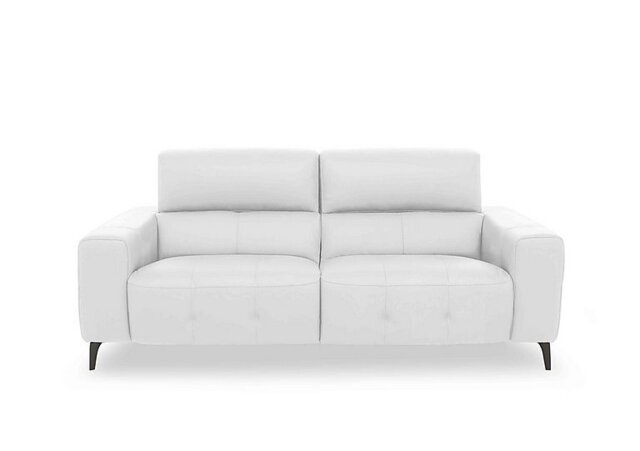 New York 3 Seater BV Leather Sofa - BV Star White by Furniture Village ...