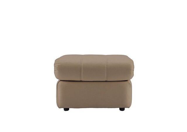 G Plan - Chloe Leather Footstool - Capri Mushroom by Furniture Village ...