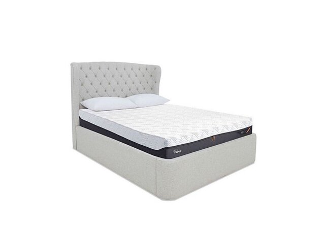 TEMPUR - Holcot Ottoman Bed Frame - King Size - Shetland Pebble by ...