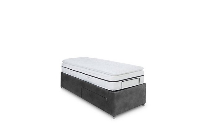 E-Motion Dual Adjustable Divan Base with Massage Function - Single - Dapple Mink by Furniture ...