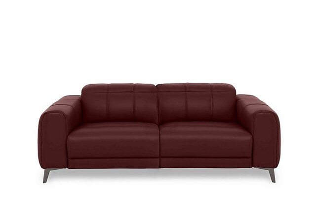 Ezra 3 Seater Leather Power Recliner Sofa - Ruby by Furniture Village ...