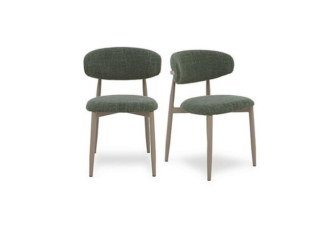 Aimar Pair of Open Back Dining Chairs - Green by Furniture Village ...