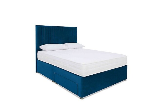 Sleep Story - Firm Gel Divan Set With 4 Drawer Storage with 4 Drawers ...