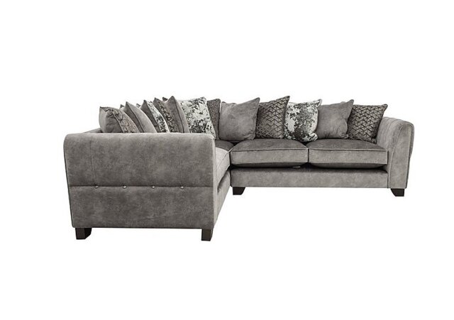 Ariana Small Fabric Pillow Back Left Hand Facing Corner Sofa with ...