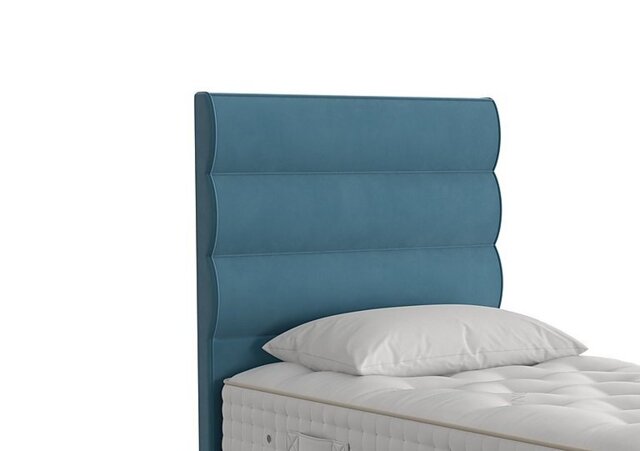 Vispring - Triton Floor Standing Headboard - Single - Plush Velvet Teal ...