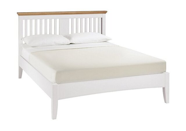 Emily Bed Frame - Double - Ivory and Oak by Furniture Village | ufurnish.com