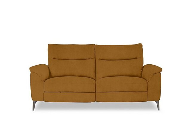 Morgan Fabric 3 Seater Sofa with Power Recliner - Opulence Saffron by ...