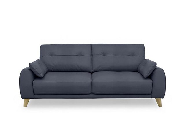 Malmo BV Leather 3 Seater Sofa - BV Ocean Blue by Furniture Village ...