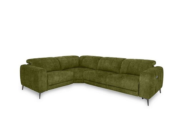 Ezra Fabric Power Recliner Left Hand Facing Corner Sofa with Power ...