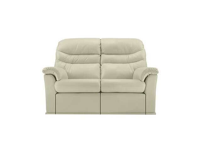 G Plan - Malvern 2 Seater Leather Sofa with Manual Recliner - Cambridge Chalk by Furniture ...