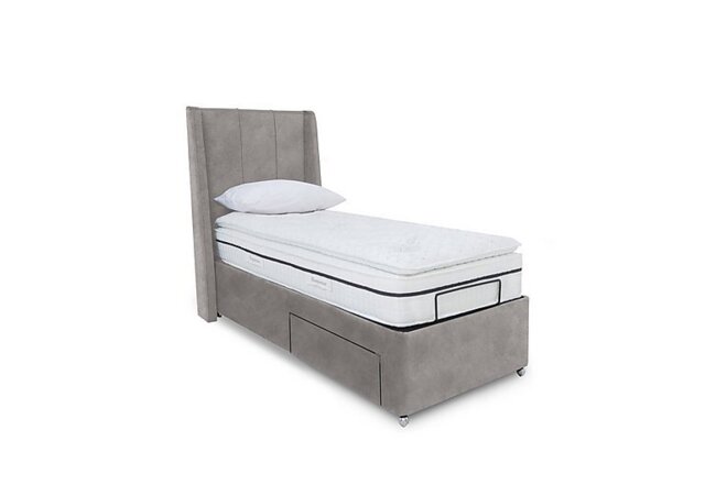E-Motion Akira Adjustable Divan Base With 2 Drawers with Headboard ...