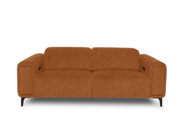 Elphaba Fabric 3 Seater Power Recliner Sofa with Storage Arms - Dexter ...