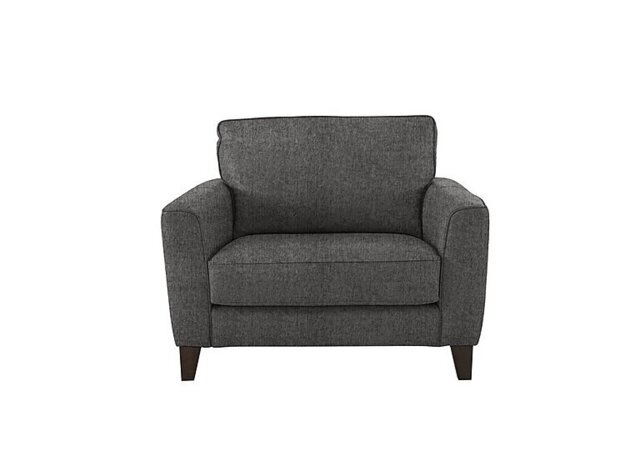 Brondby Fabric Cuddle Chair - Iron Grey by Furniture Village | ufurnish.com