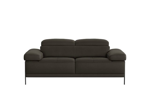 Nicoletti - Theron 2 Seater Leather Sofa - Torello Chocolate with ...