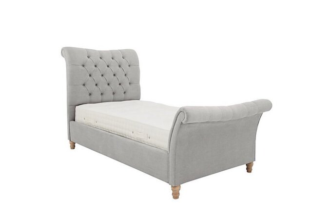 Evie Bed Frame - Single - Velvet Silver by Furniture Village | uFurnish.com