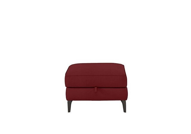 Homestage Fabric Storage Footstool - Burgundy by Furniture Village ...