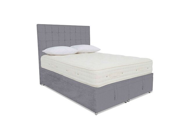 Hypnos - Luxury Firm 4 Ottoman Divan Set - King Size - Simply Zinc by ...