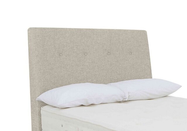 Hypnos - Askett Floor Standing Headboard - Double - Tweed Stone by ...