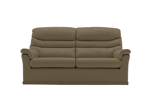 G Plan - Malvern 2 Cushion 3 Seater Leather Sofa - No Recliner - Capri ...