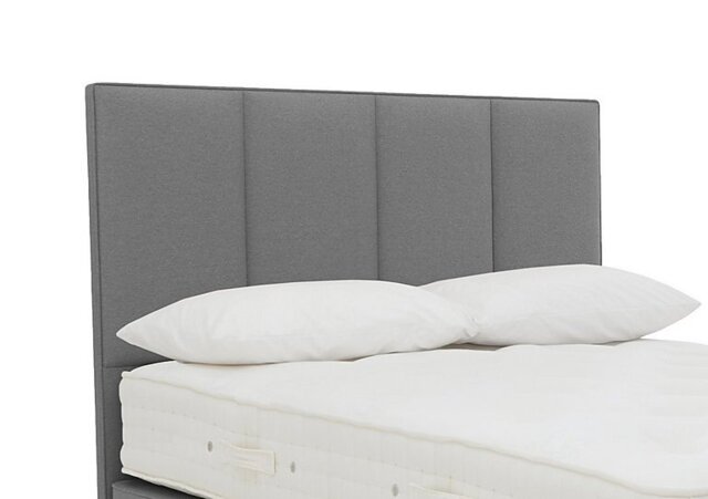 Hypnos - Bespoke Chesham Floor Standing Headboard - Double - Tweed Grey ...