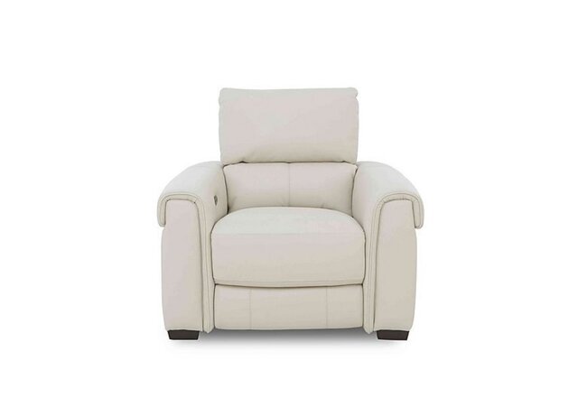 World of Leather - Nixon NC Leather Power Recliner Chair - Frost by ...
