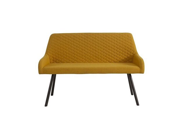 Rocket High Back Dining Bench - Saffron Yellow by Furniture Village ...