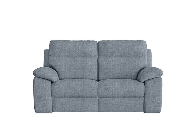 Nicoletti - Pepino 2 Seater Fabric Sofa with Power Recliner - Baby Blue ...