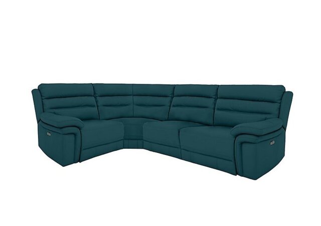 Berlin Modular Leather Power Recliner Left Hand Facing Corner Sofa ...